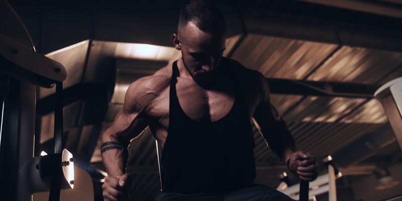 Bodybuilder Lifting Weights by Thomas Gellert | Royalty Free Stock ...