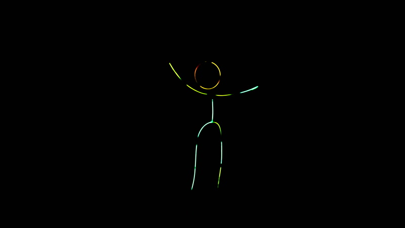 Discover Glow Stick Figure Dancing, a story-driven footage | Artlist