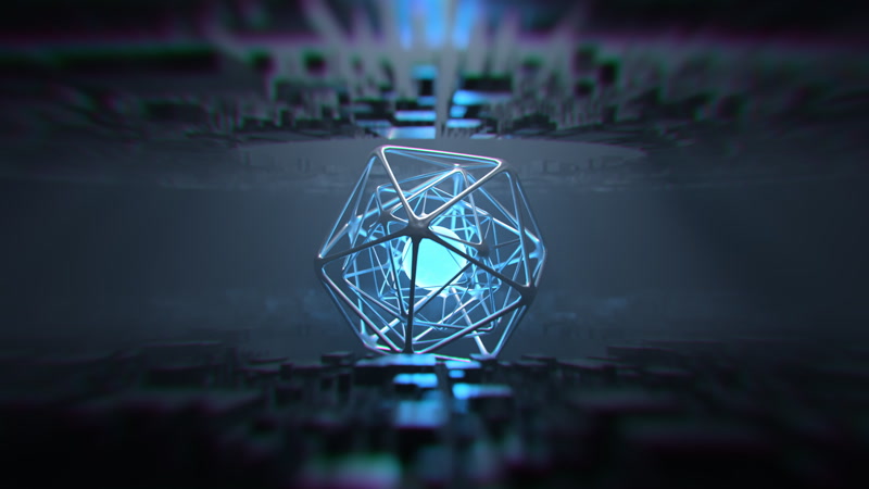 Discover Glowing 3D Loop Shapes, a story-driven footage | Artlist