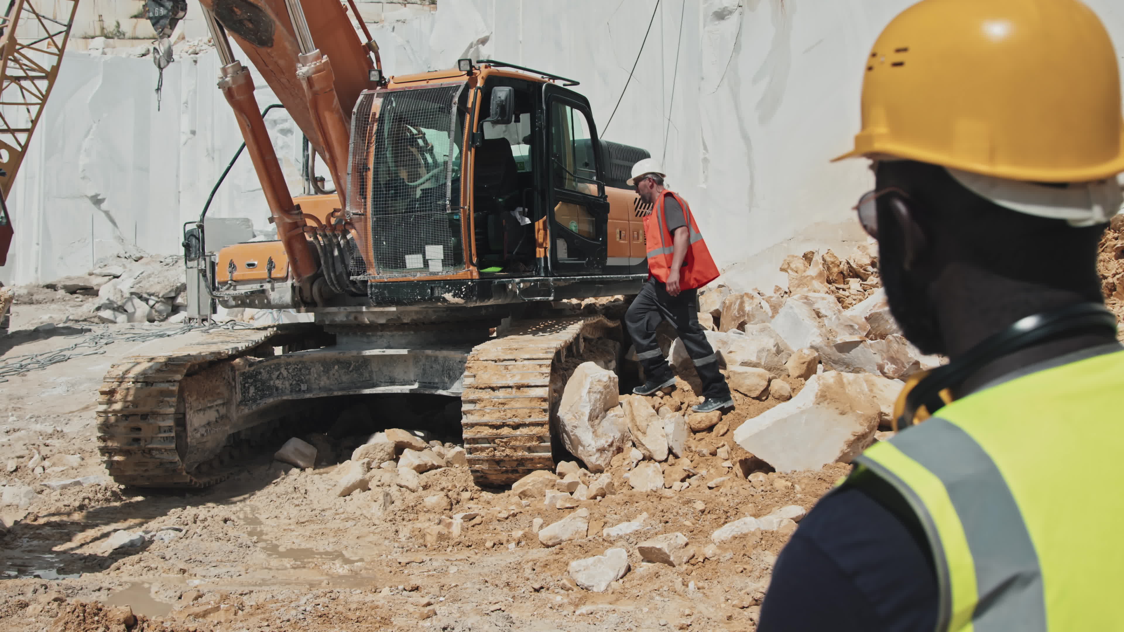 Discover Marble Quarry Workers, a story-driven footage | Artlist