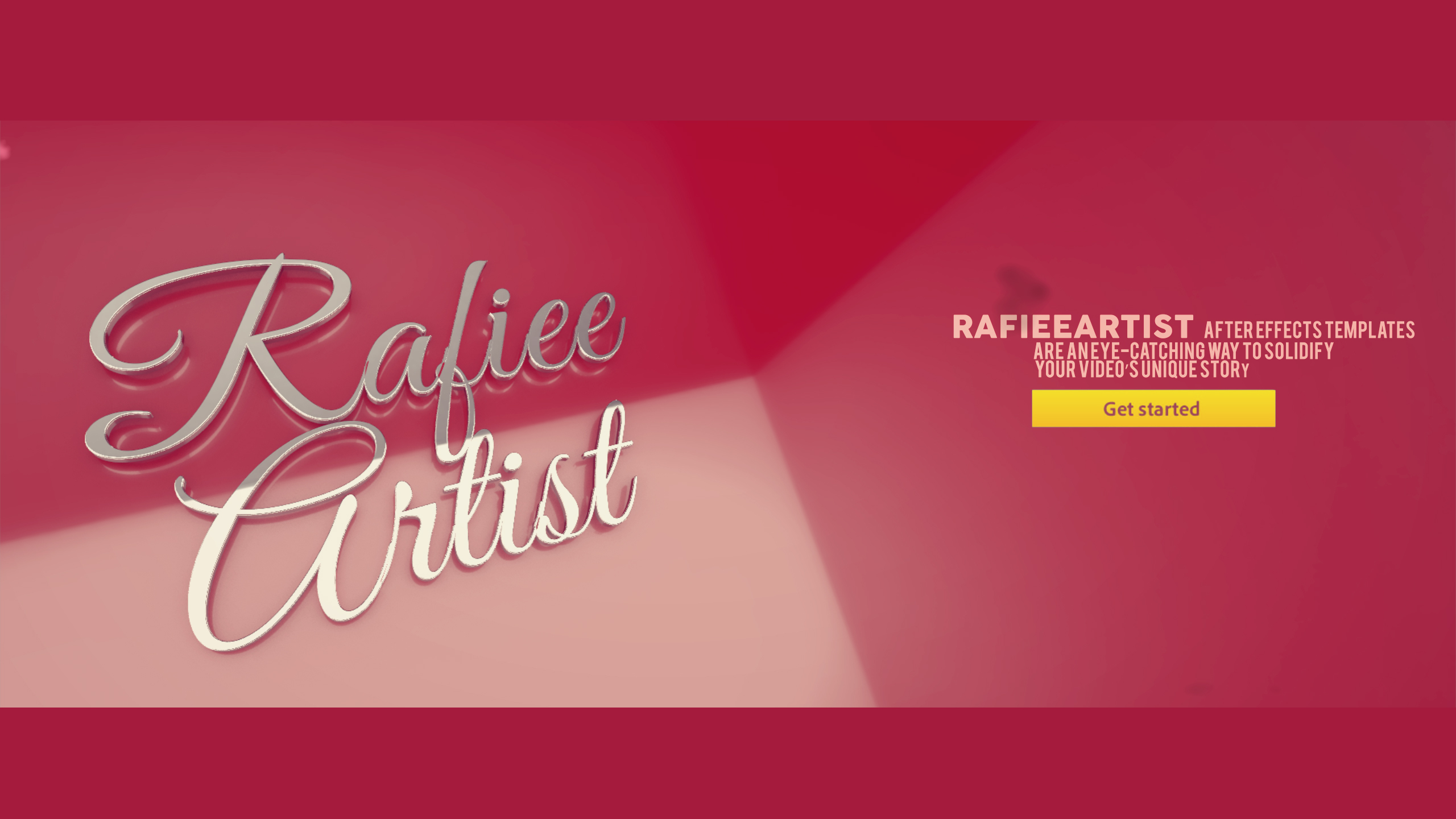 RafieeArtist Non-Exclusive After Effects Templates | Motion Array
